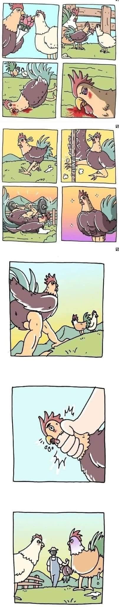 Ill be back chicken heads - 9GAG