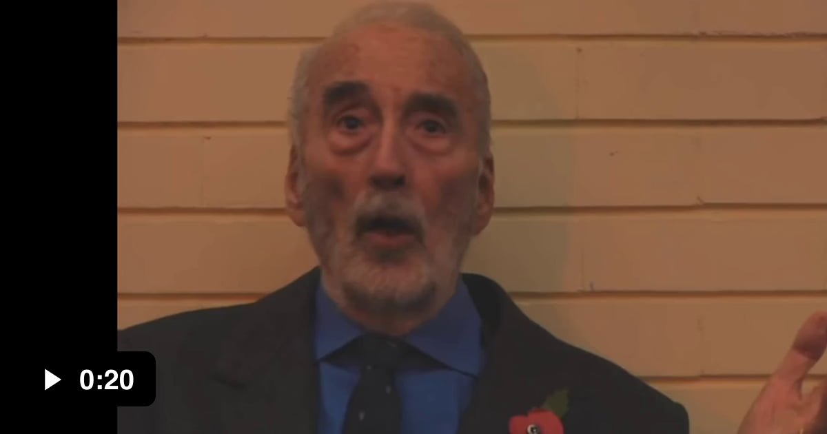 Sir Christopher Lee - Buy The Extended DVD - 9GAG