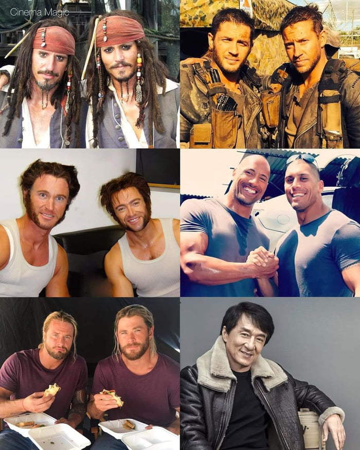 Actors and their doubles - 9GAG