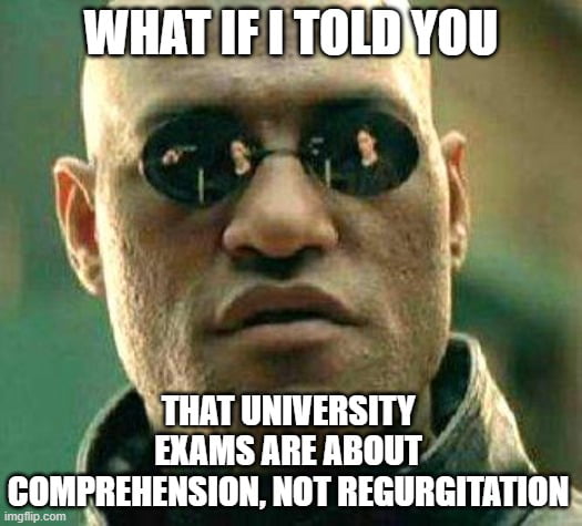 If you are mindlessly repeating what you have read, you are doing it all wrong. You have to ...