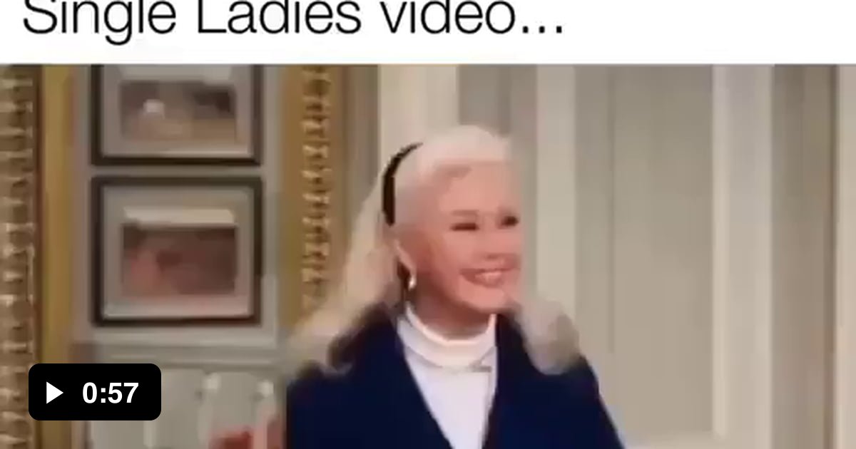 After all the 'Cries in single lady' jokes, I'm obligated to do this ...