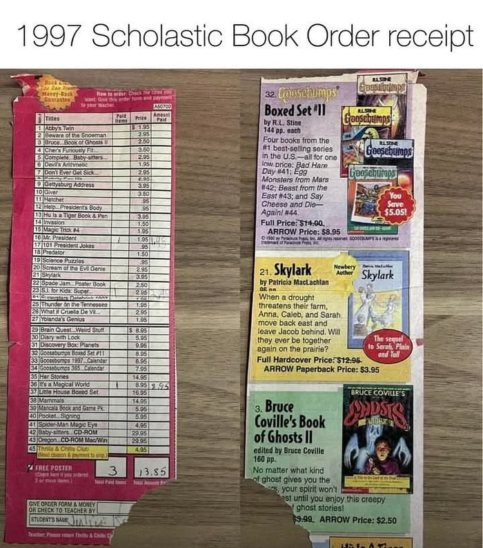 Remembering the scholastic book fair, peak childhood - 9GAG