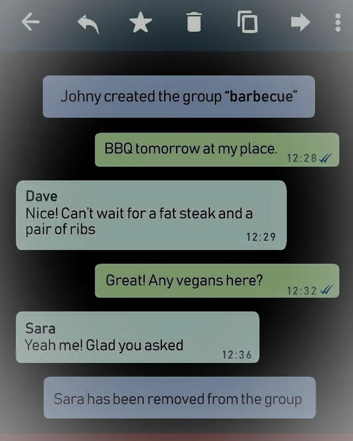 Best action taken in a group chat! - 9GAG