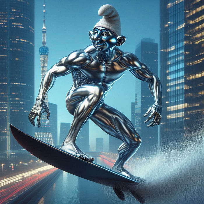 Silver Smurfer: a new crossover, a new hero. The silverest smurf that ...