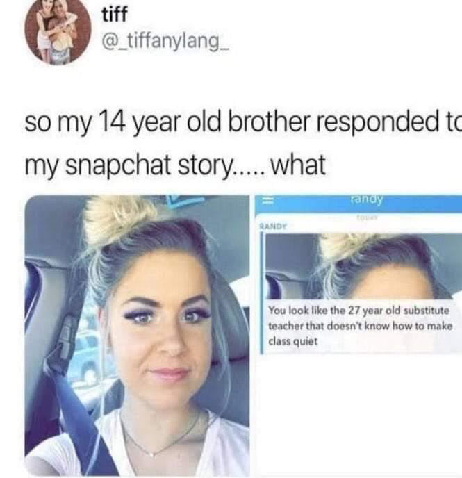 She kind of does though - 9GAG