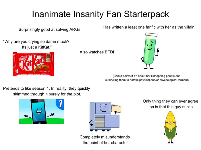 Inanimate Insanity Fan Starterpack - 9GAG