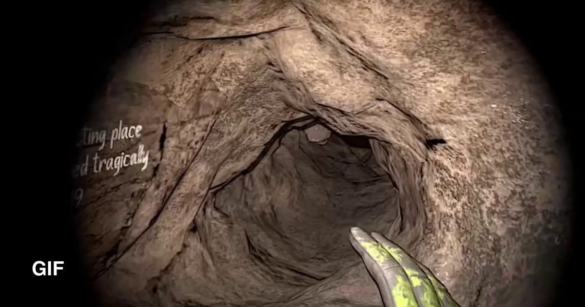 VR recreation of the exact spot where a man became stuck inside Nutty ...