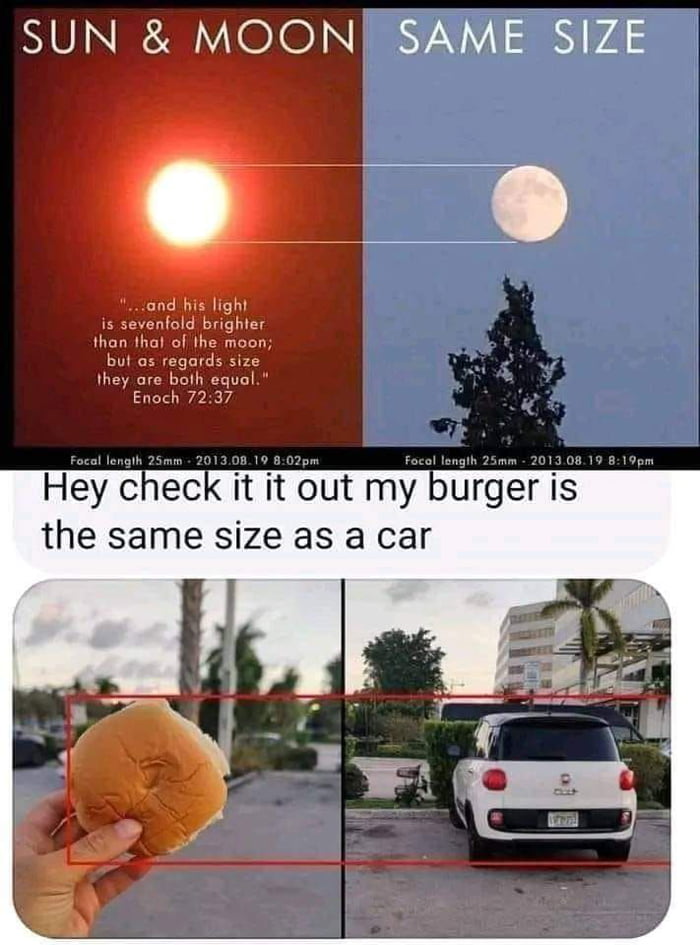 That's the biggest burger I've ever seen. We are so blessed by God to have such abundance of ...