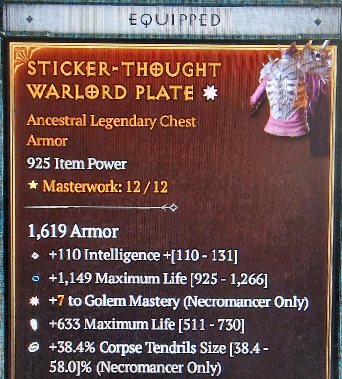 +7 to Golemmastery, Masterworking 2nd Attempt.. 🤯 - 9GAG