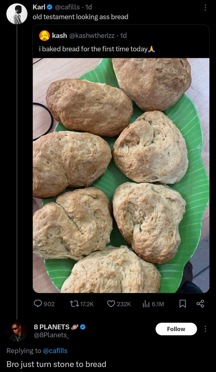 Bread or stones - 9GAG