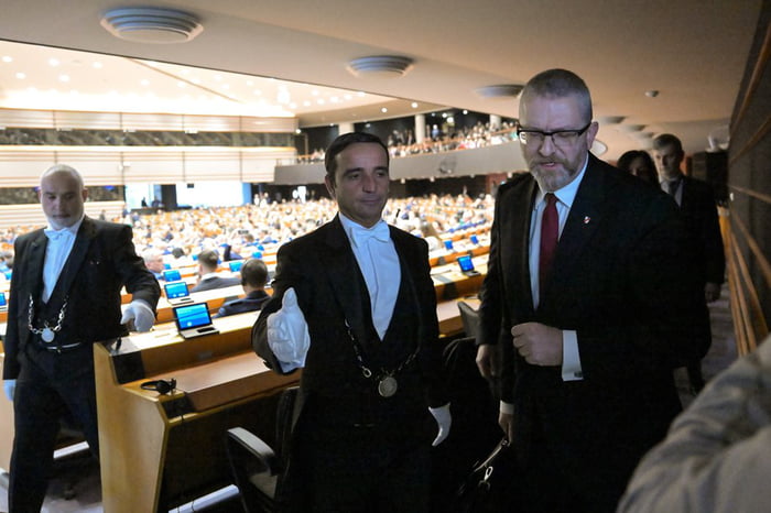 Grzegorz Braun, a Polish MEP and candidate for president of Poland was ...