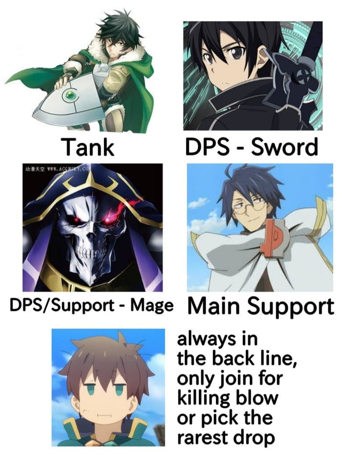 When another isekai main character create a party - 9GAG