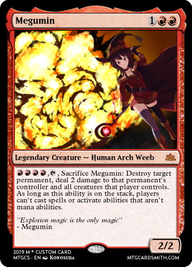 Mtg Weeb Card: Megumin - 9GAG