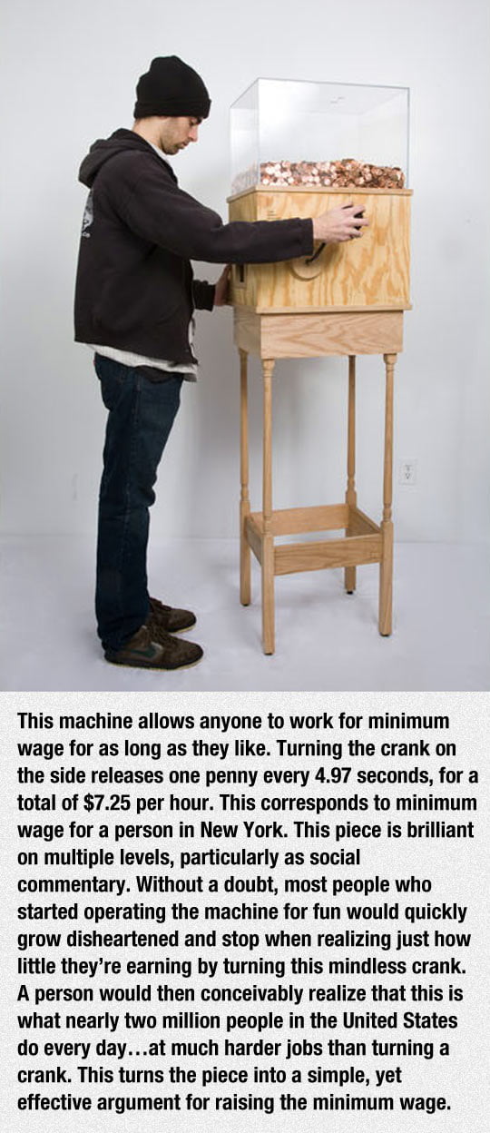 Minimum Wage Machine - 9GAG