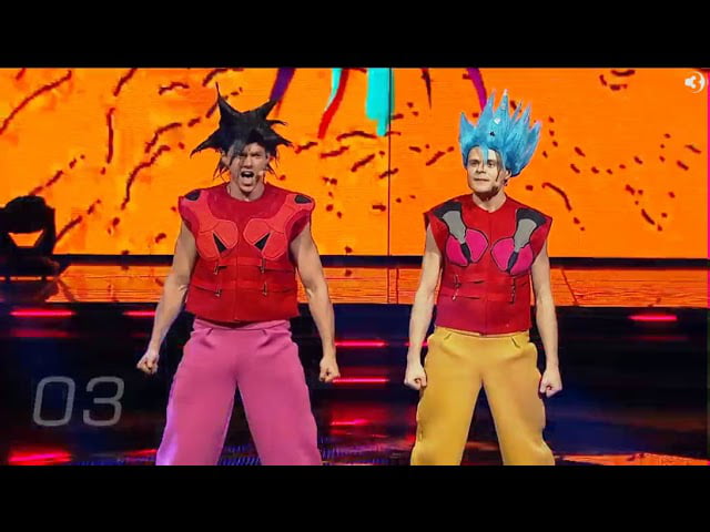 Dragon ball opening in Lithuanian X factor - 9GAG