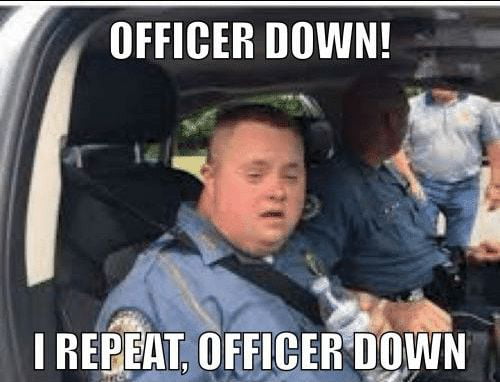 Officer down middlename Syndrome - 9GAG