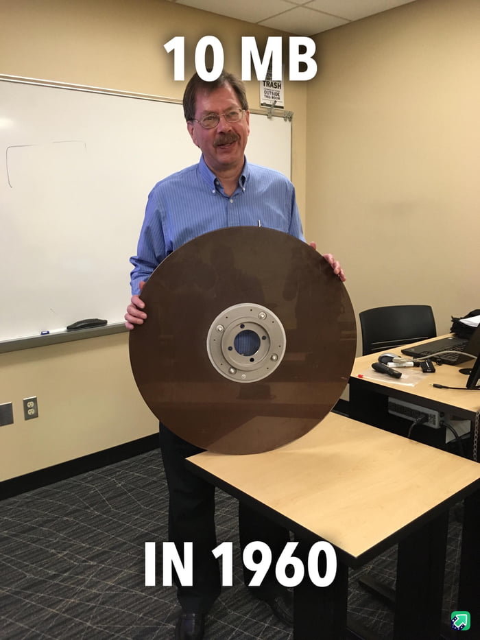 10MB in 1960 - 9GAG