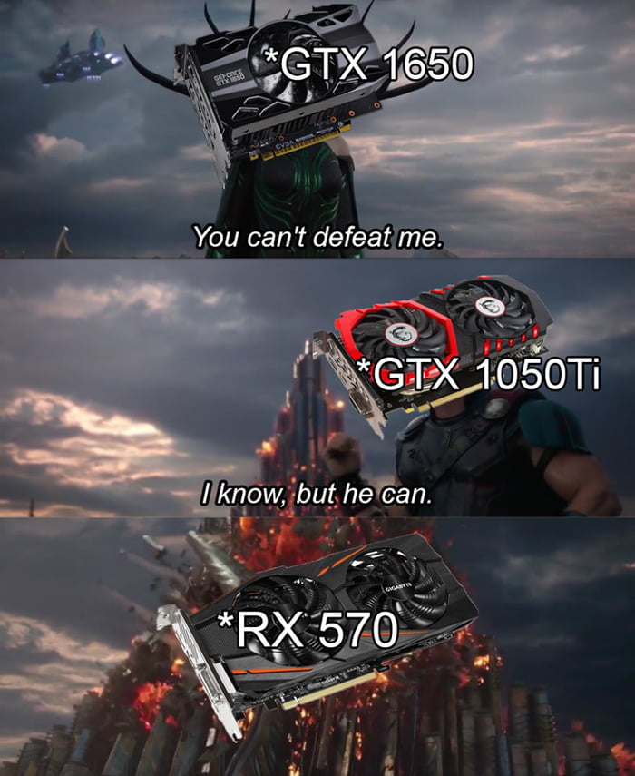 Better GPU suggestion with a meme (for low budget) - 9GAG