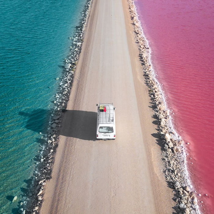 Salt Lakes at Point Sinclair in South Australia (Courtesy ABC ...