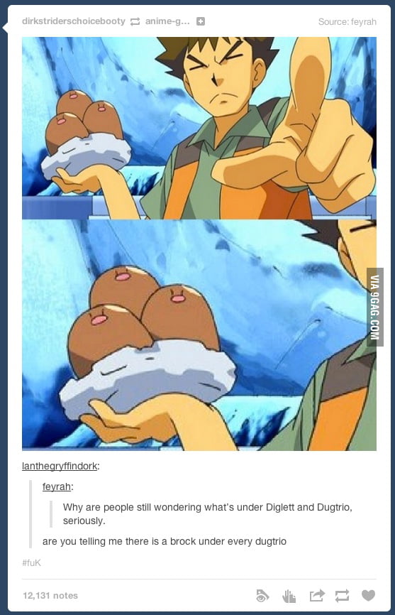 What is below Dugtrio and Diglett - 9GAG