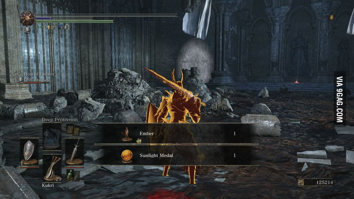 When you finish the boss just right. Literally just 1 hp left - 9GAG
