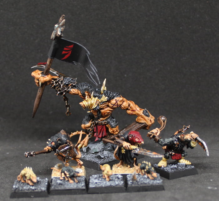 The first minis of my Skaven band for Mordheim (a narrative skirmish ...