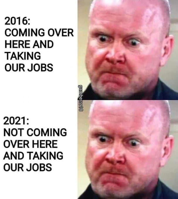 Not coming over here and taking our jobs! - 9GAG