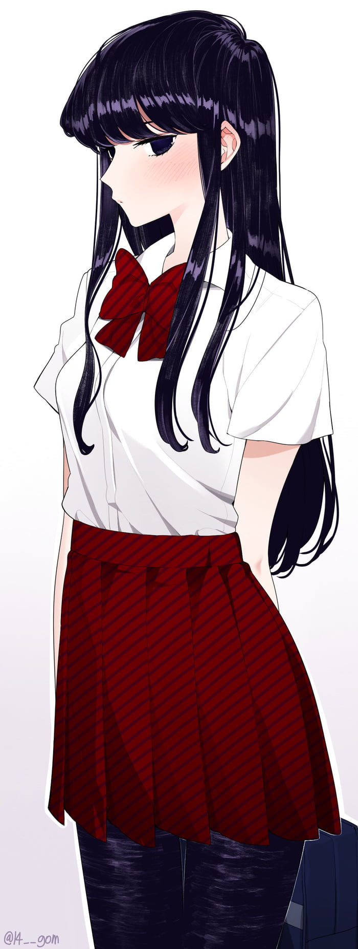 Komi, artwork by @14__gom - 9GAG