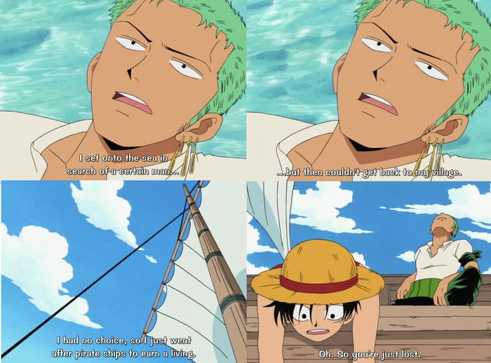 The reason why Zoro started his journey. - 9GAG