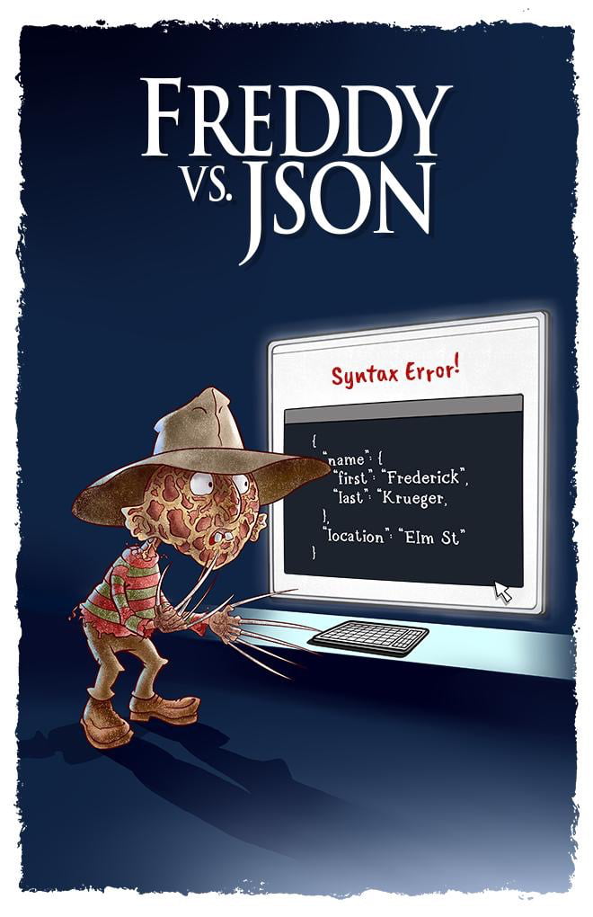 Freddy vs Json - Typos can be fun. - 9GAG