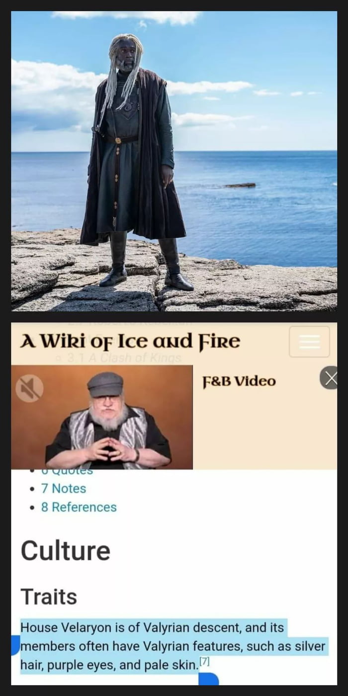 Corlys Velaryon black edition. How this kind of actors feels when they ...