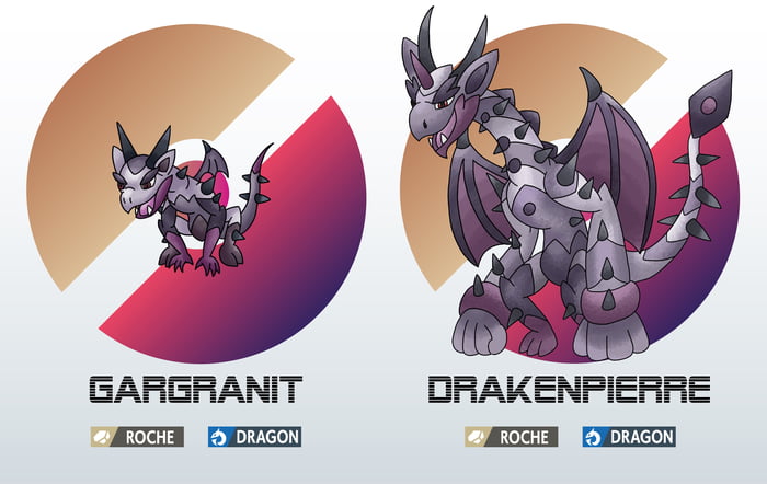Fakemon of the day, Gargranit, the Gargoyle Pokémon for my fangame ...