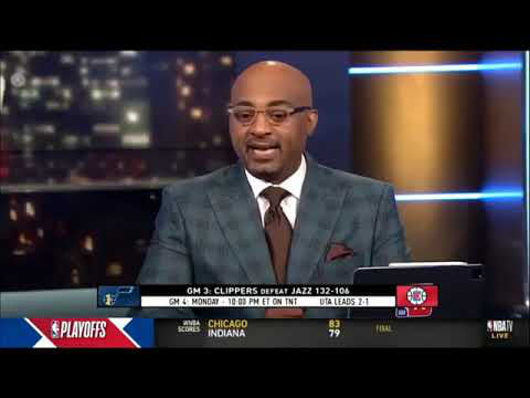 FULL NBA Game time & Post game interviews Clippers def Jazz 132104 in ...