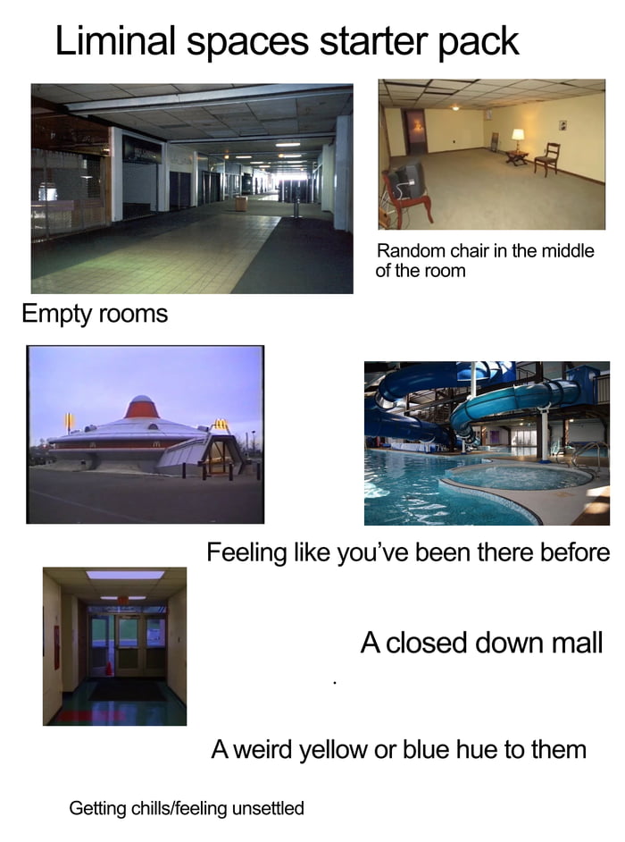 Liminal Spaces starter pack - 9GAG