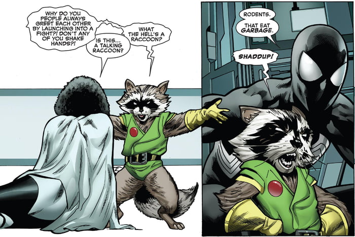 Why Rocket hates being called Raccoon. (Symbiote Spider-Man: King In ...