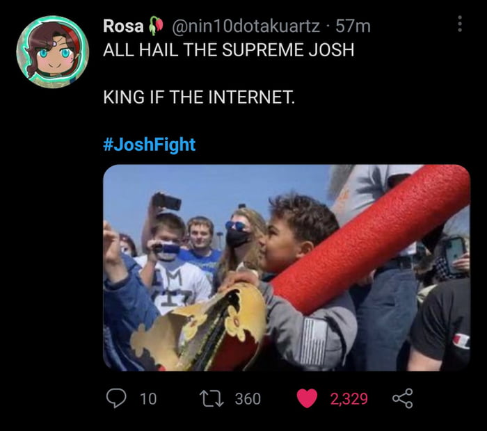 Our supreme Josh! That fight was historical guys, Im so proud - 9GAG