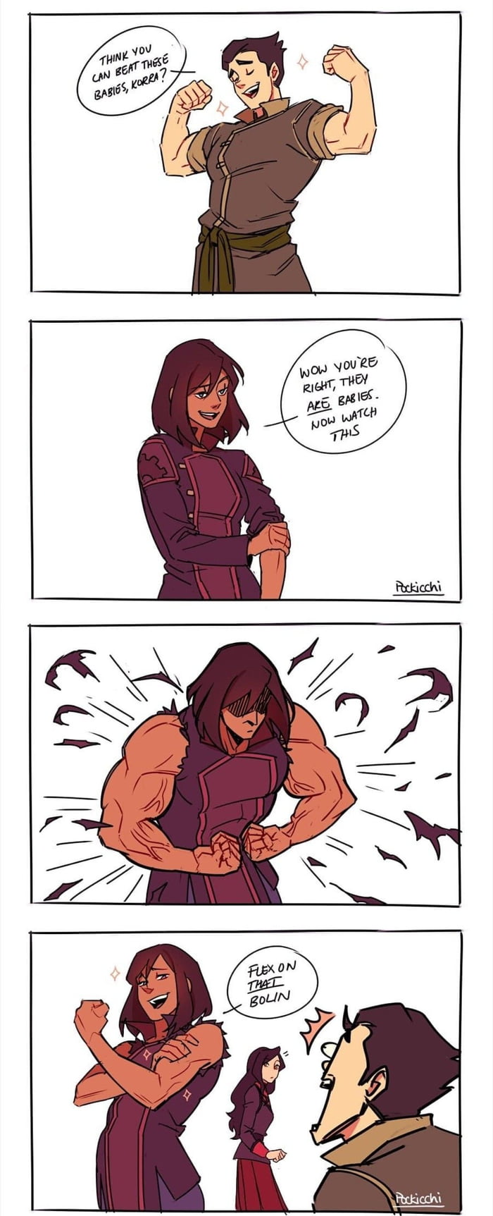 Who needs character development when I'm rocking these guns - 9GAG
