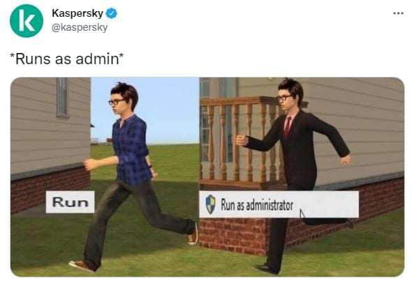 Run as administrator - 9GAG