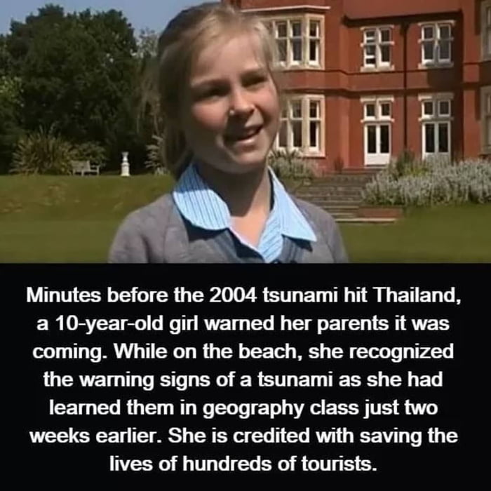 10-year-old Tilly Smith saved hundreds of people when she recognised ...