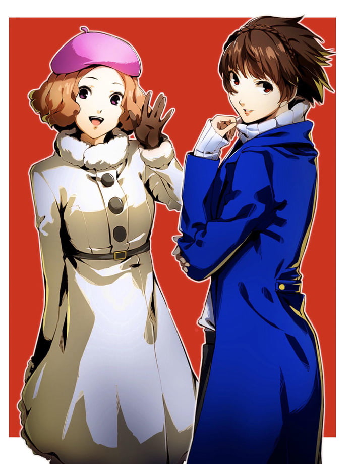 Posting Persona pics daily. Day 1056: P5 Haru and Makoto - 9GAG