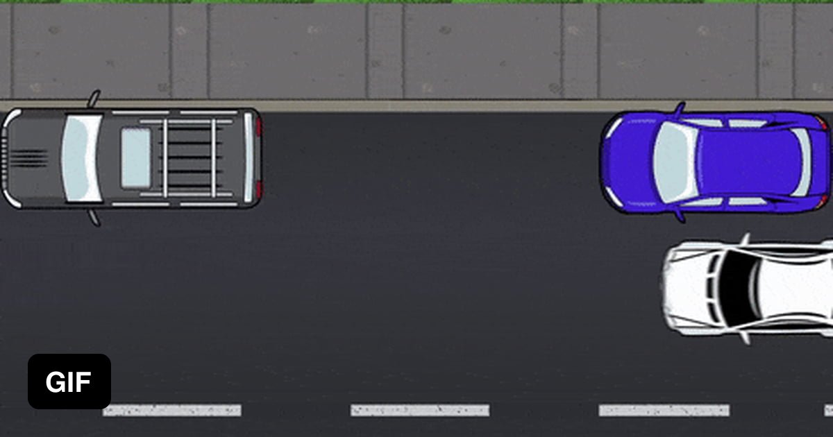 This illustration of parallel parking of a car. - 9GAG