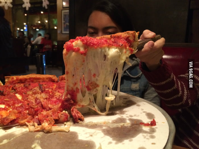 Chicago-style deep-dish pizza - 9GAG