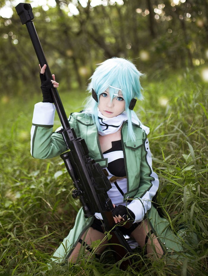 Sinon GGO [Misa TW] Cosplay - 9GAG