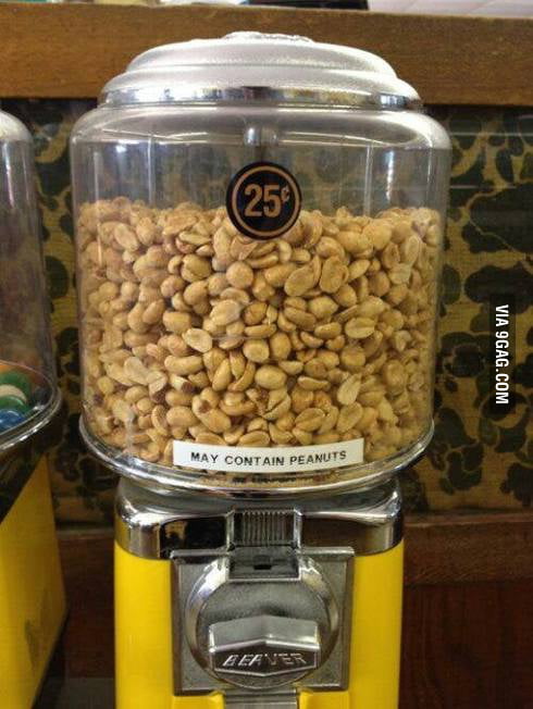 Peanuts May Contain Peanuts. - 9GAG