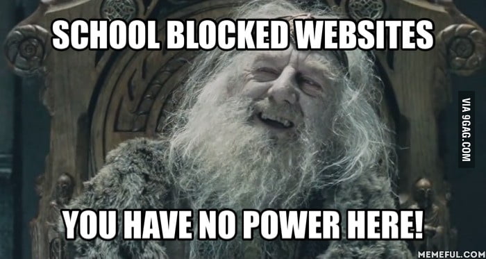 When I finally learned about proxy servers - 9GAG