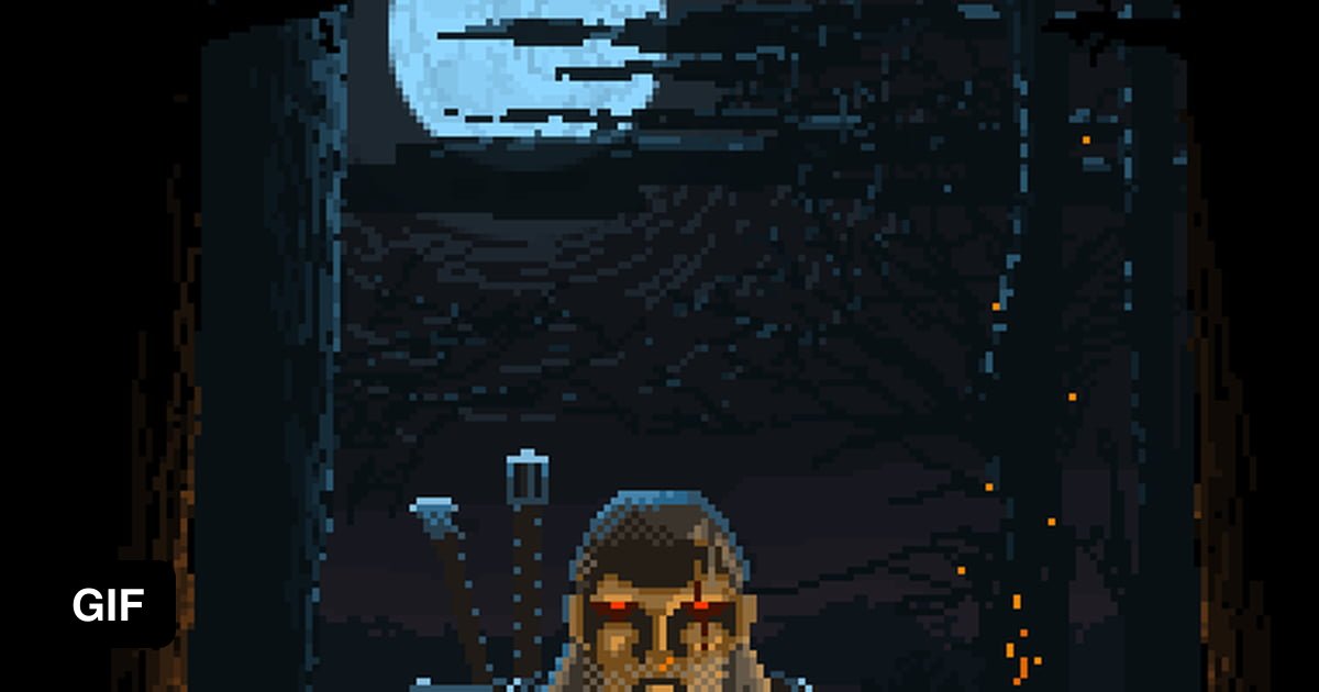 The Witcher GIF in pixel art style - 9GAG