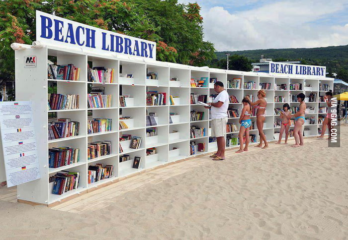 Beach Library , Albena Resort, Bulgaria - 9GAG