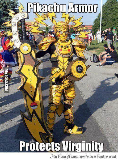 Pikachu armor! - 9GAG
