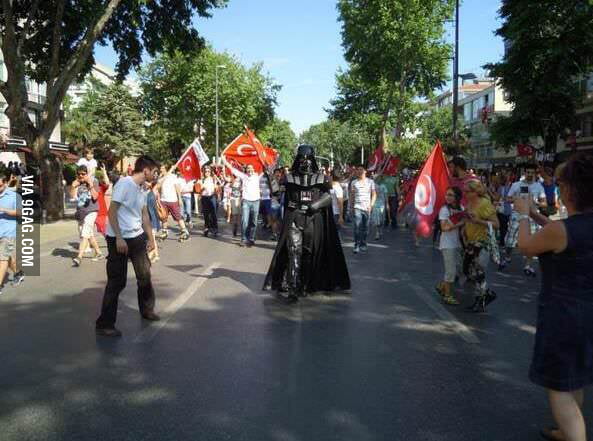 Meanwhile in Turkey protests - 9GAG