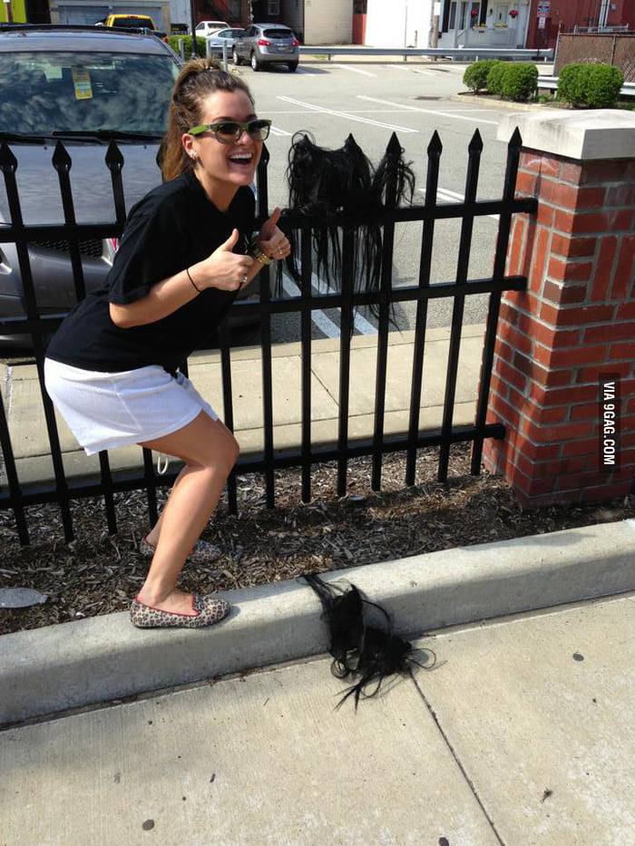 Someone lost their weave last night. - 9GAG